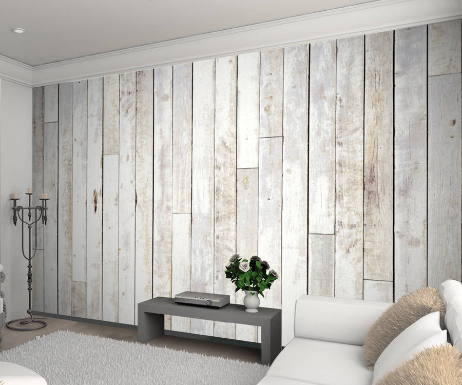 Distressed Wood Look Wallpaper WallpaperSafari