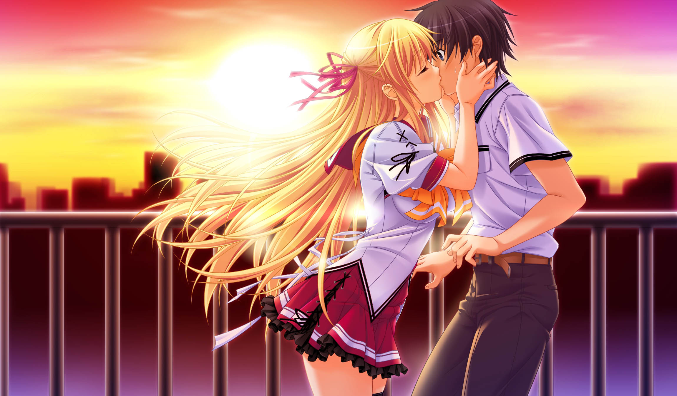 Anime Kiss Wallpapers WallpaperSafari Anime Kiss Wallpapers WallpaperSafari