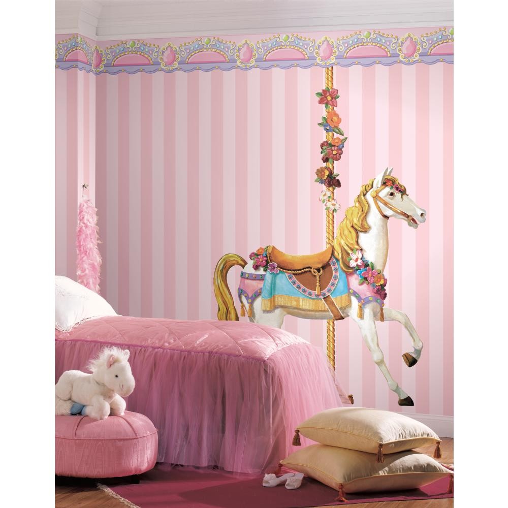 🔥 Free download Wallcovering Peek A Boo Carousel Topper Border YS9141BD ...