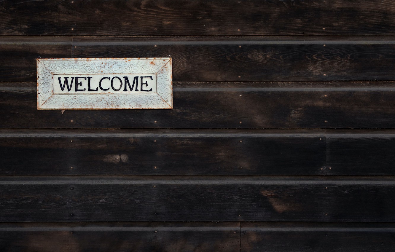 🔥 Free Download Wallpaper White Text Wood Sign Welcome Mood Textures ...