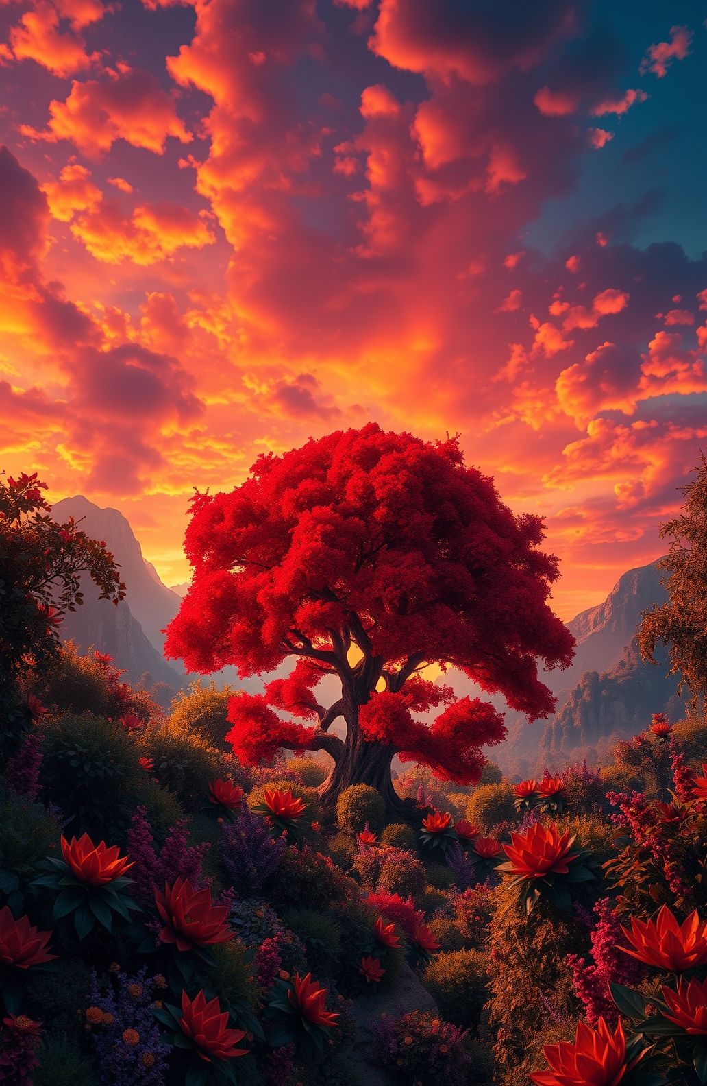 🔥 Free Download Red Tree Wallpaper by @annes56 | WallpaperSafari