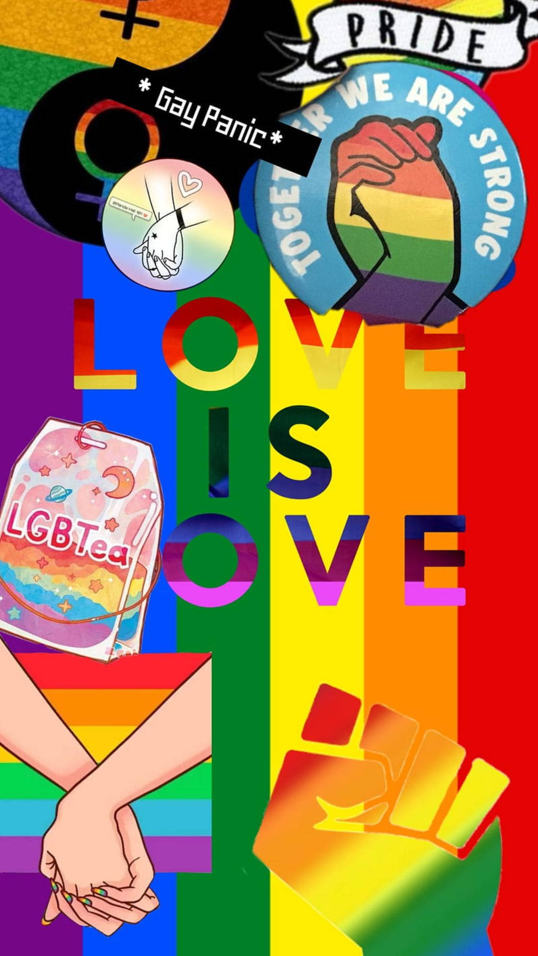 🔥 Free Download Cute Pride Love Is Collage Wallpaper by @crystalpayne ...