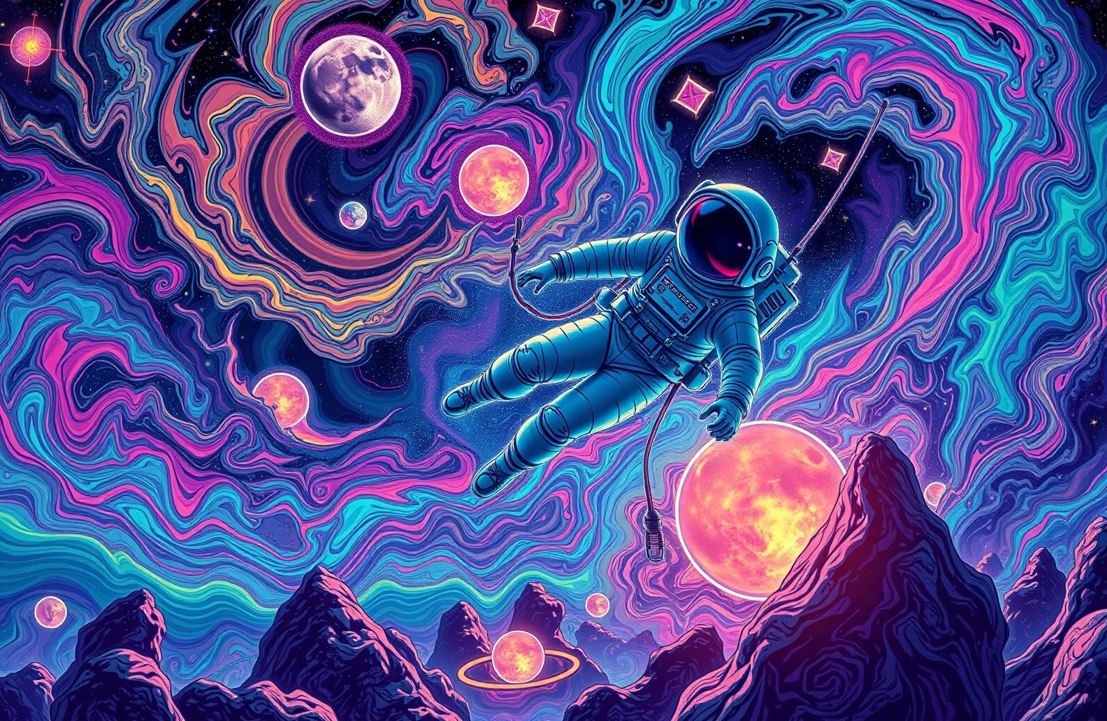 🔥 Free Download Psychedelic Astronaut Wallpaper by @mlivingston21 | WallpaperSafari