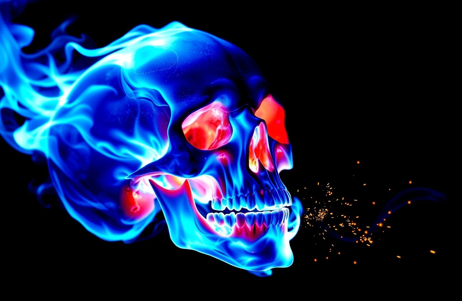 🔥 Free Download Blue Fire Skull Wallpaper by @jpetersen61 | WallpaperSafari