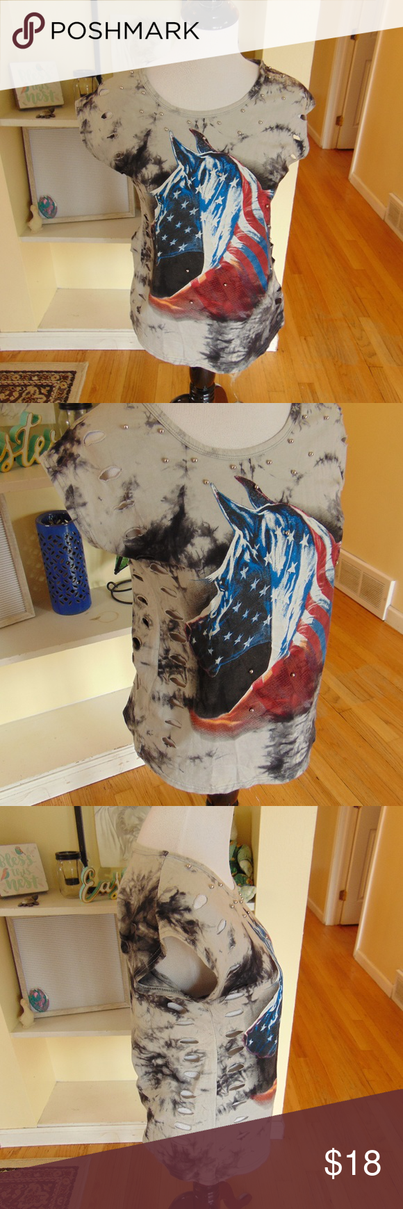 🔥 Free Download Nwot Derek Heart Distressed Graphic Tee Clothes Design ...