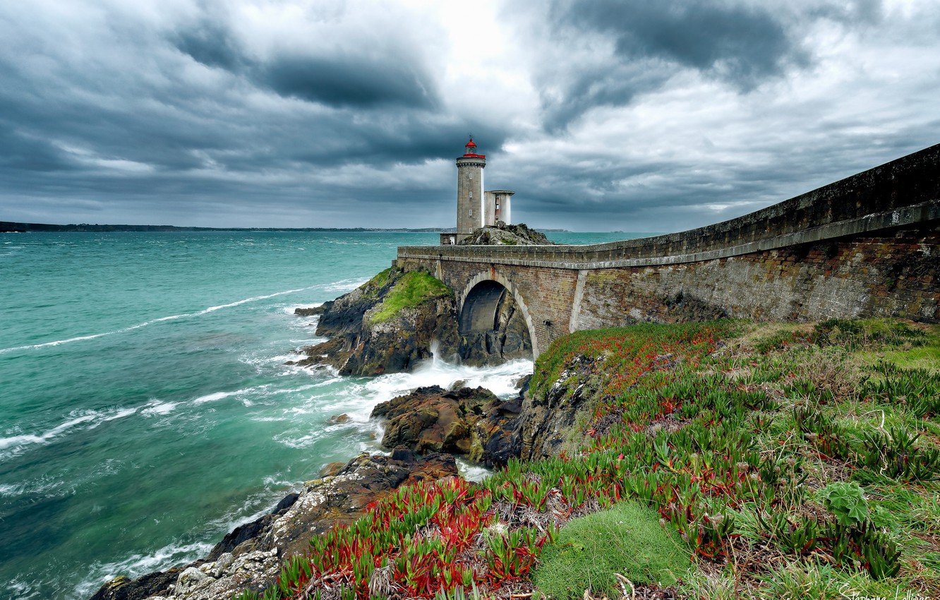  Free Download Wallpaper Shore Lighthouse France Brittany Finistere