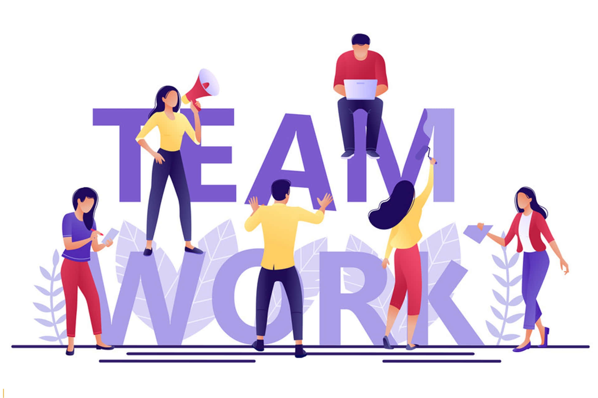 🔥 Free Download Teamwork Concept With People Holding Up The Word ...