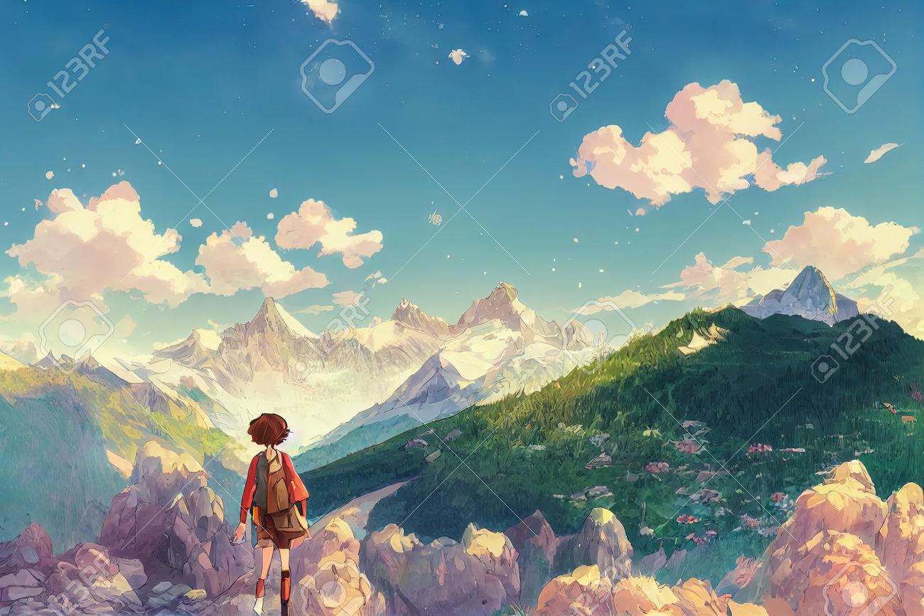 [23+] Manga Landscape Wallpapers | WallpaperSafari