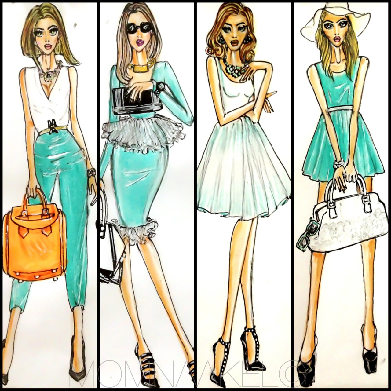  47 Fashion Sketch Wallpaper WallpaperSafari