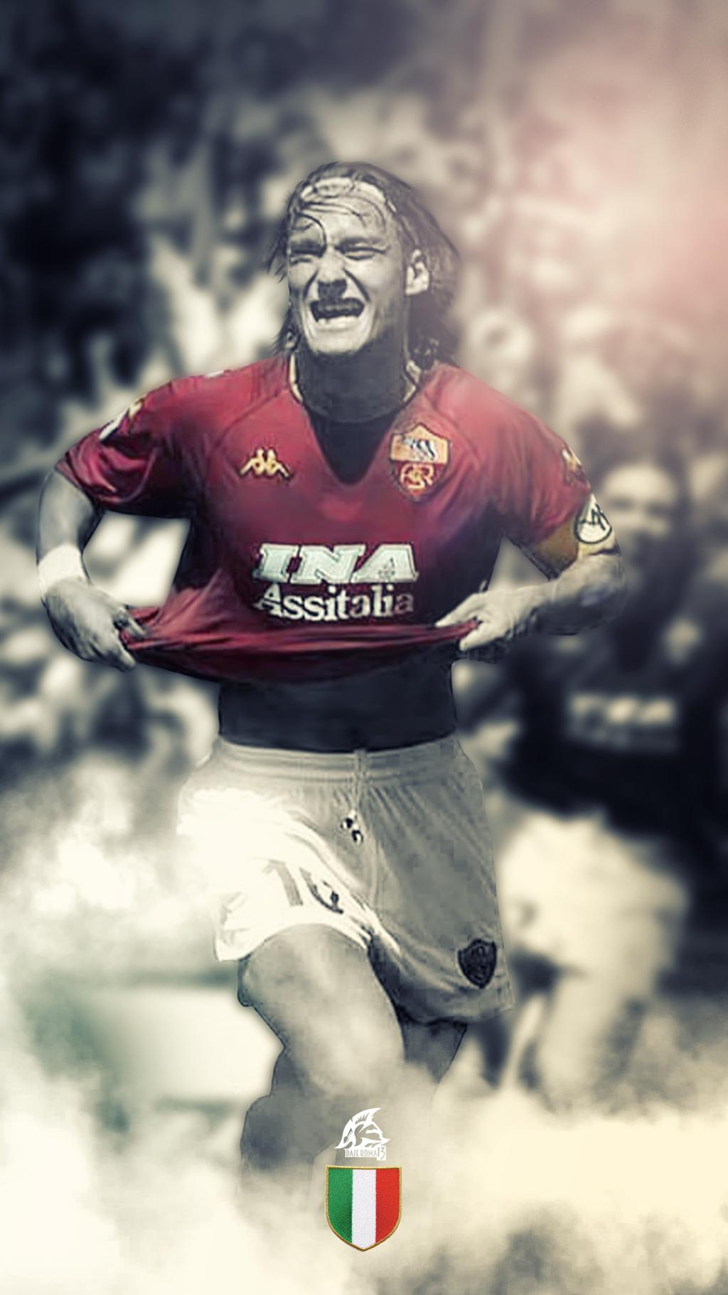 🔥 Free Download Scudetto As Roma Totti Phone Wallpaper By dajeroma13 On ...