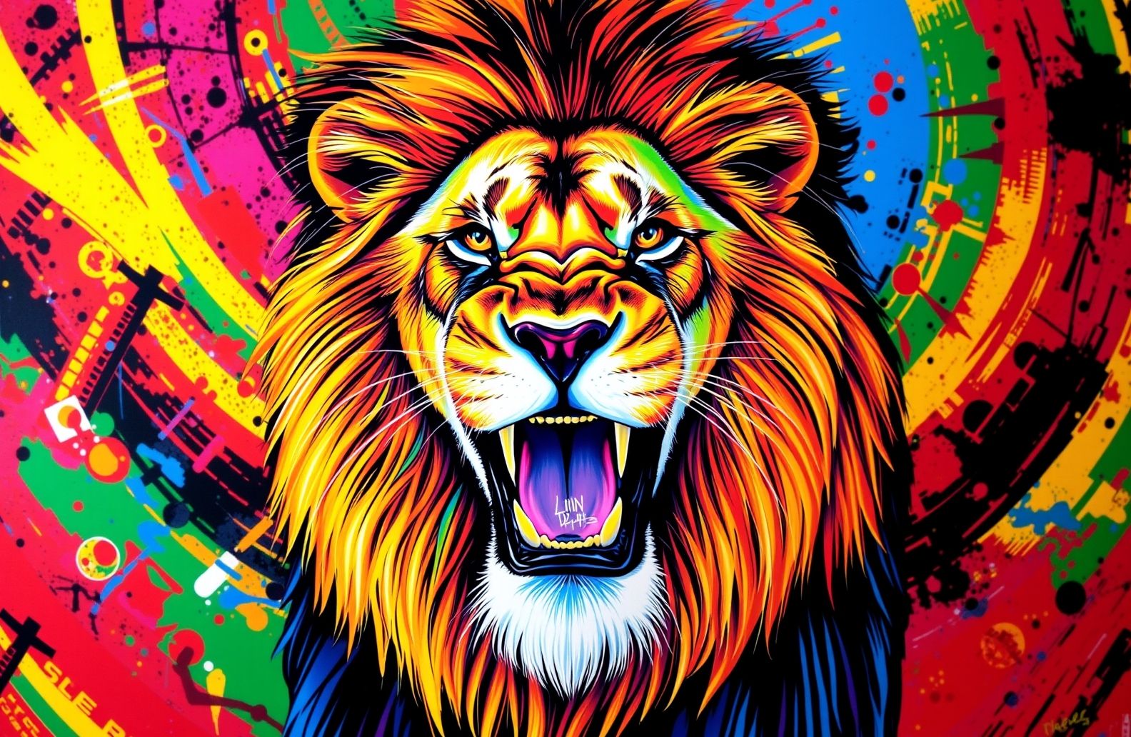🔥 Free Download Colorful Lion Wallpaper by @tflores40 | WallpaperSafari