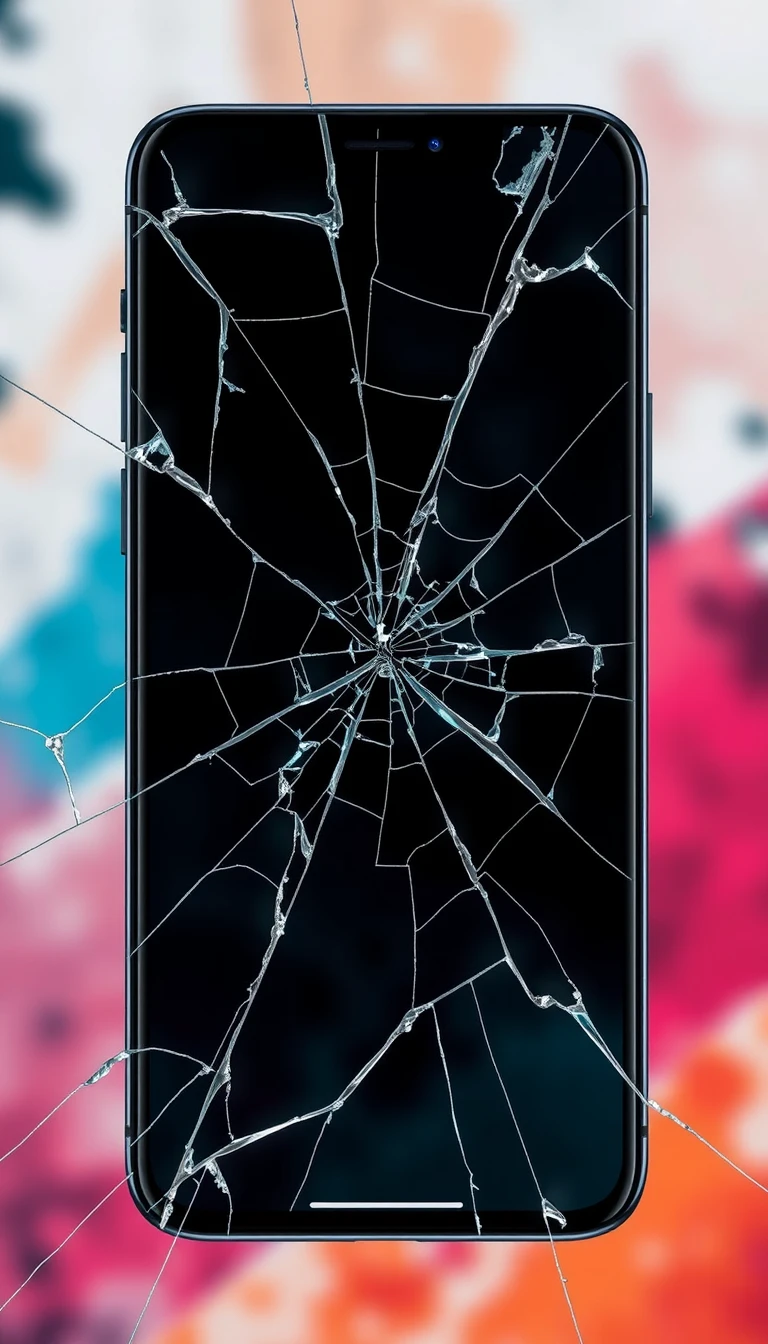 🔥 Free Download Cracked Phone Screen Wallpaper by @sarahblackburn ...