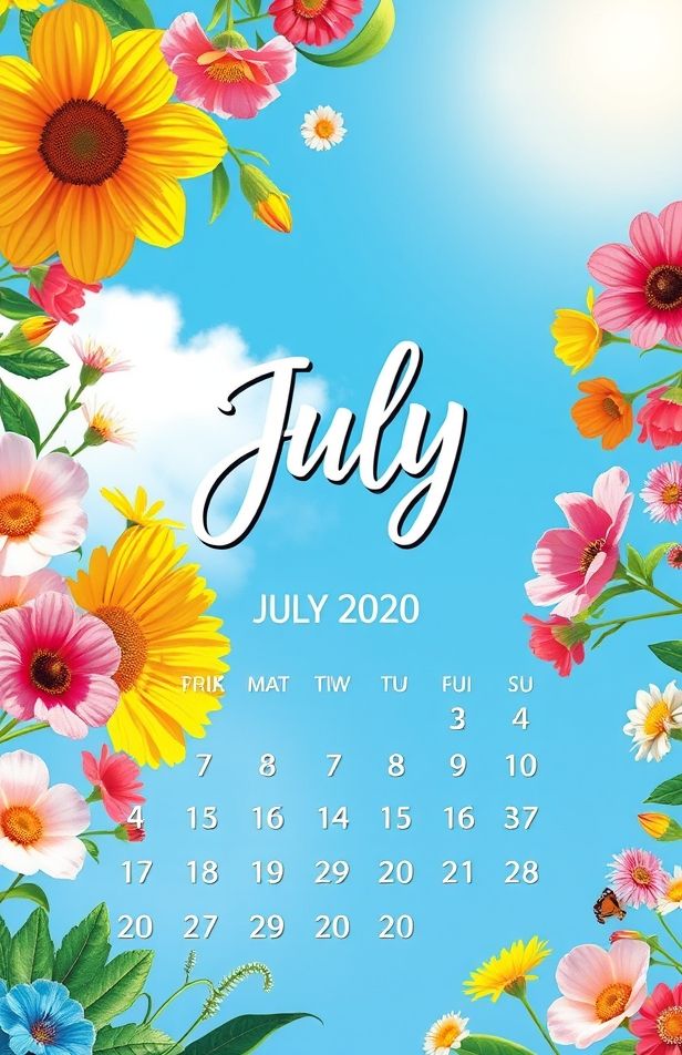 🔥 Free Download July Calendar Wallpaper by @carriegreen | WallpaperSafari