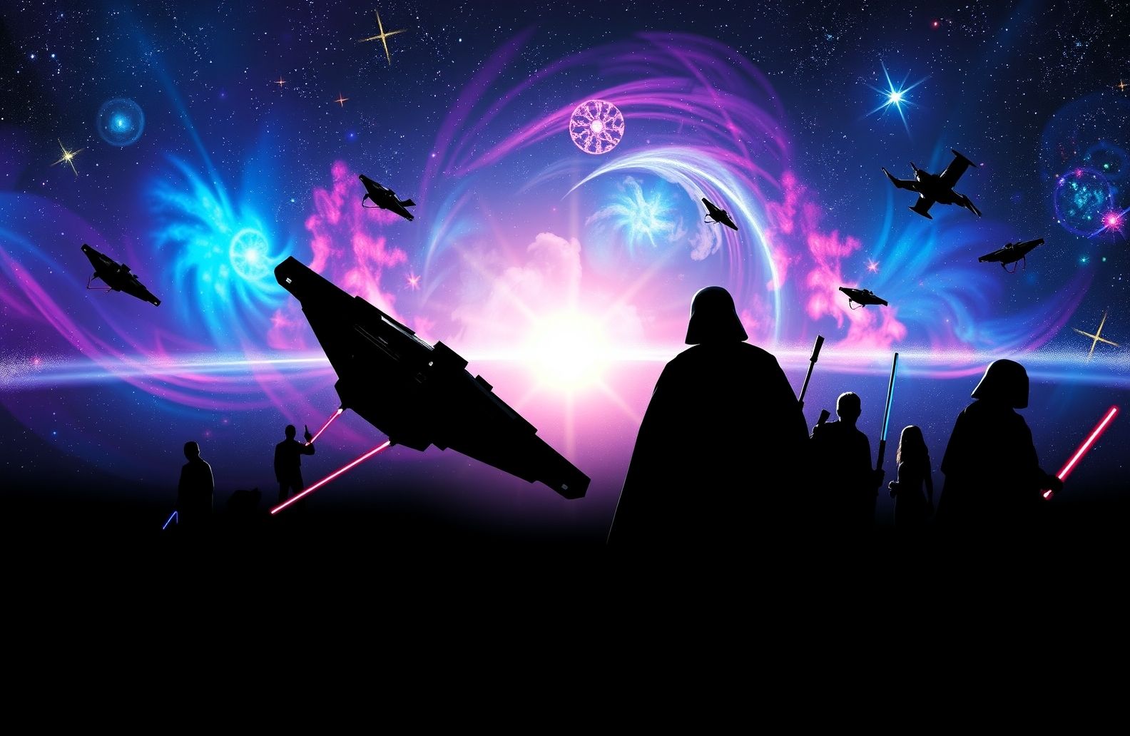 Purple Star Wars Wallpaper
