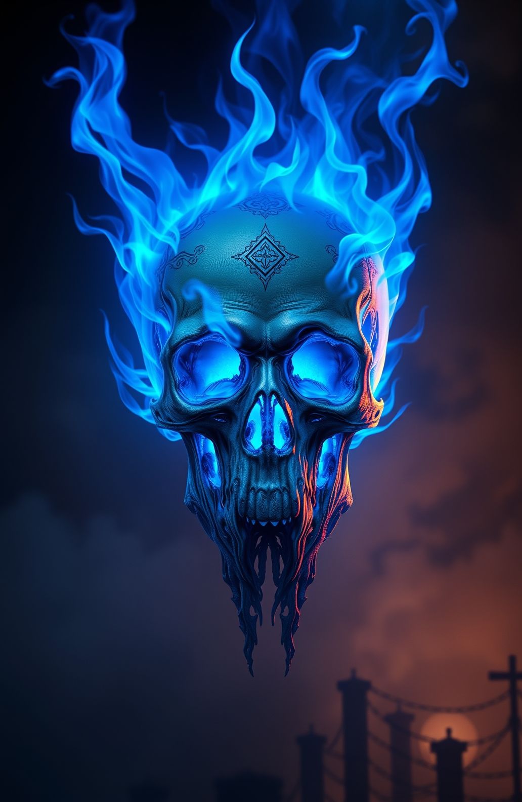 🔥 Free Download Blue Fire Skull Wallpaper by @mserrano | WallpaperSafari