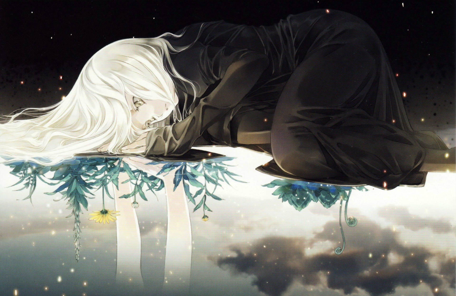 🔥 Free Download Anime Girl Sad Alone Side Raining Wallpaper by ...