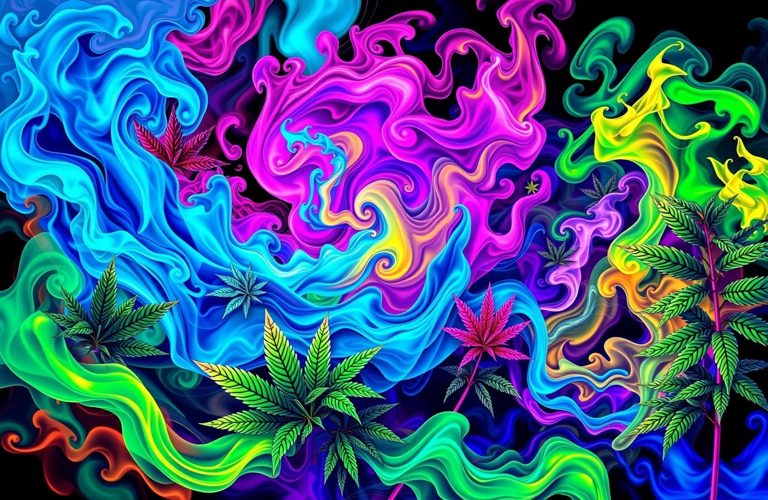🔥 Free Download Psychedelic Weed Wallpaper by @bharmon | WallpaperSafari
