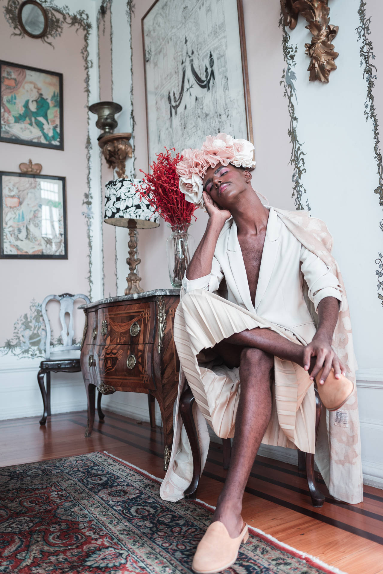 🔥 Free Download Striking A Dynamic Androgynous Male Pose Wallpaper by ...