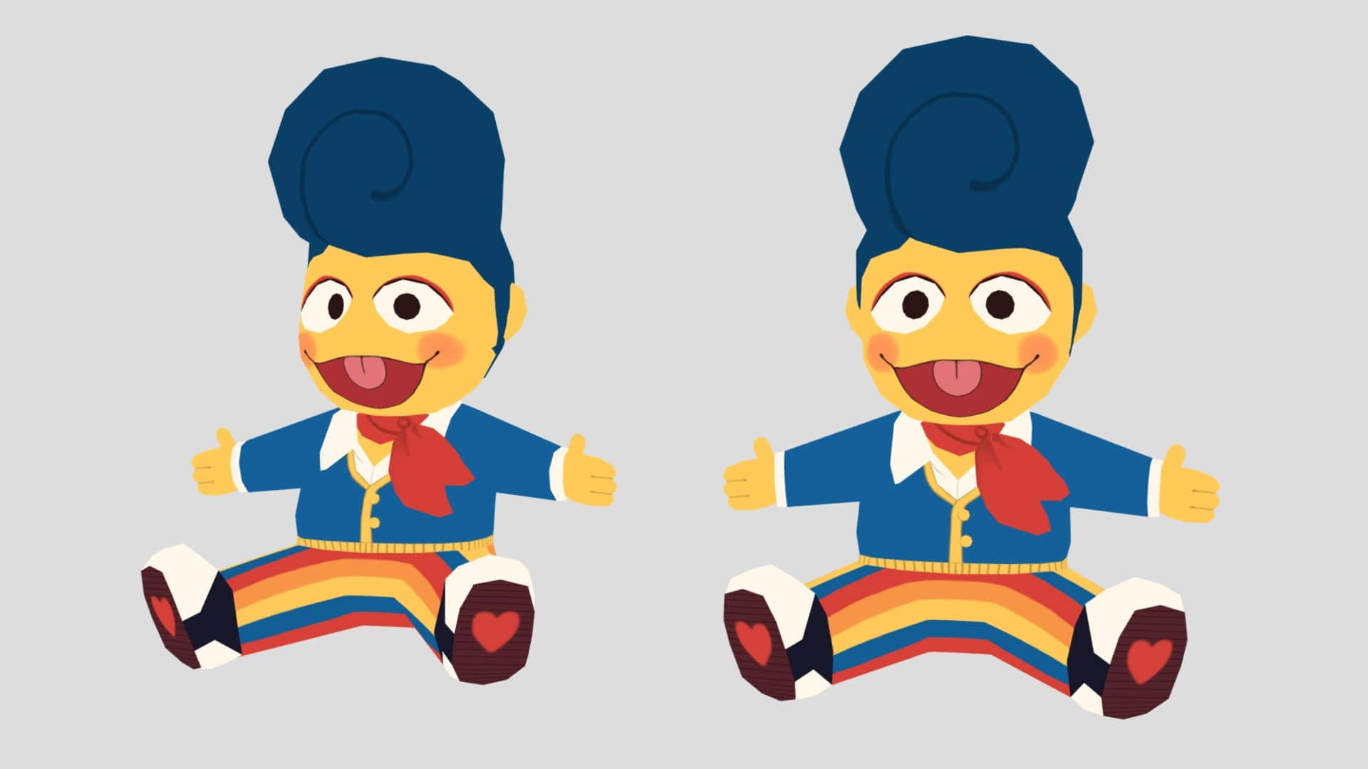 🔥 Free Download Animated Twin Characters Thumbs Up Wallpaper by @mbond ...