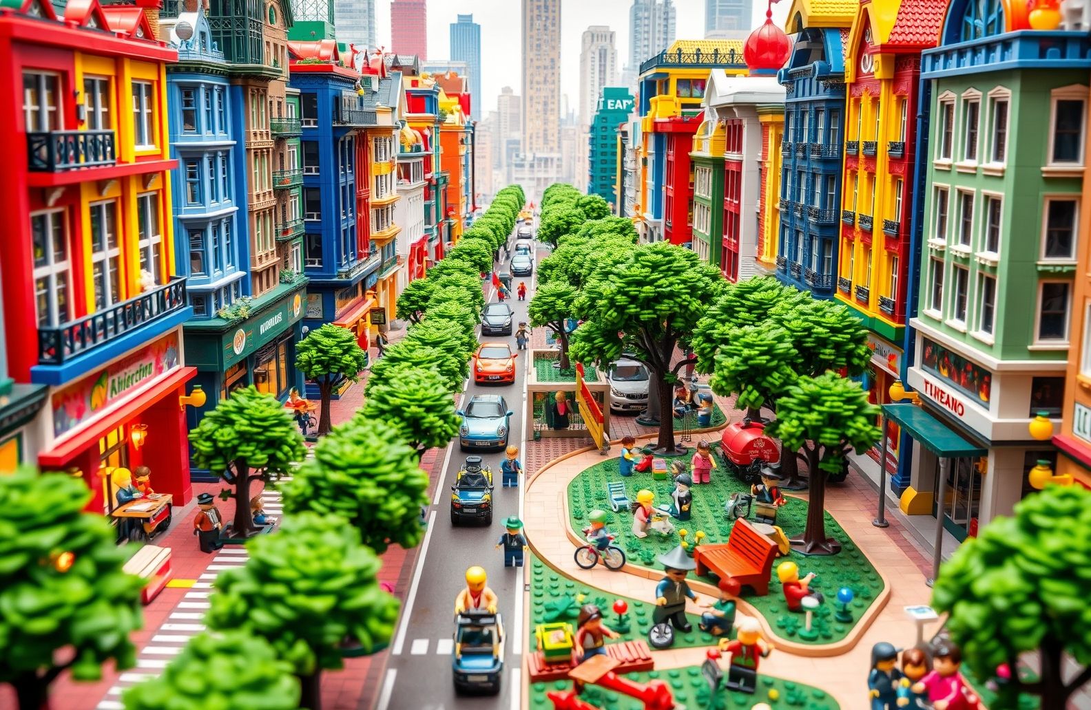 Lego City Zoom Background