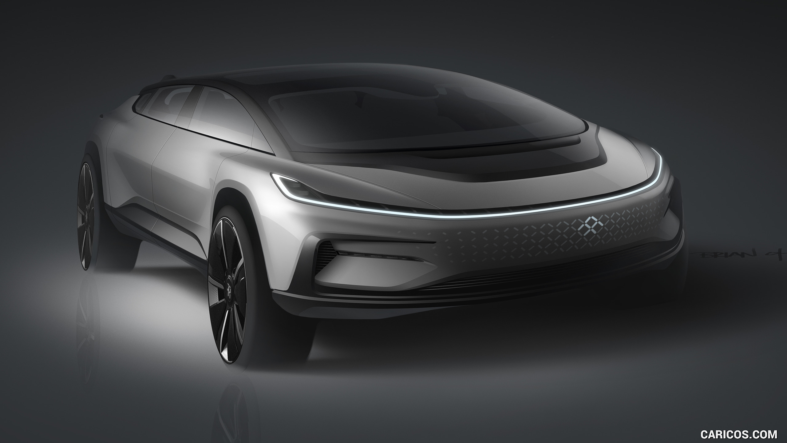 🔥 Free Download Faraday Future Ff Front Three Quarter Hd Wallpaper by ...