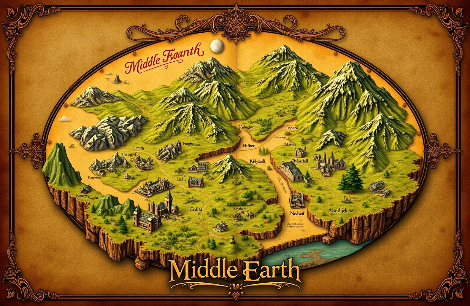🔥 Free Download Map Of Middle Earth Wallpaper by @taylorm14 ...