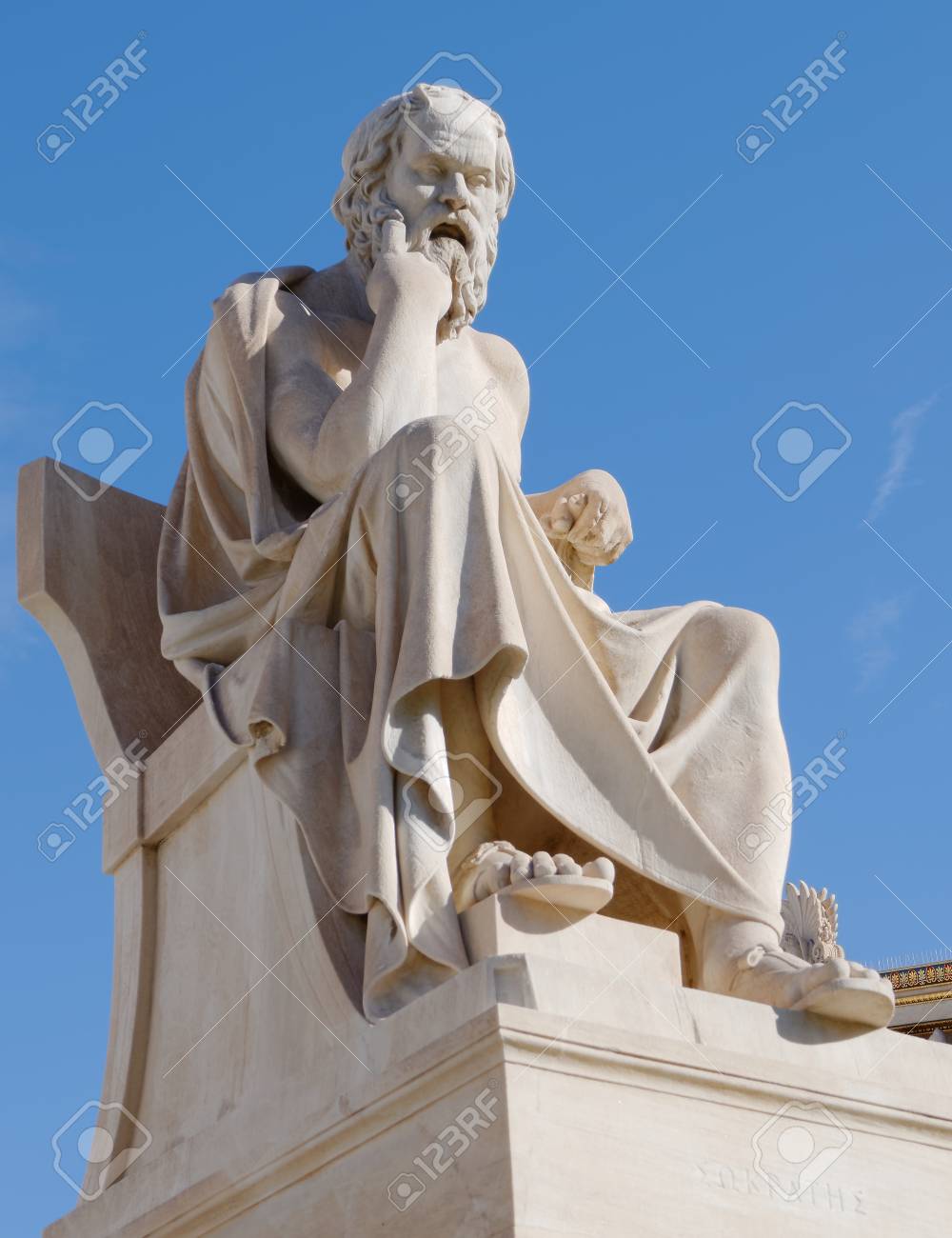 Free download Statue of Socrates with the Apollo column in the ...