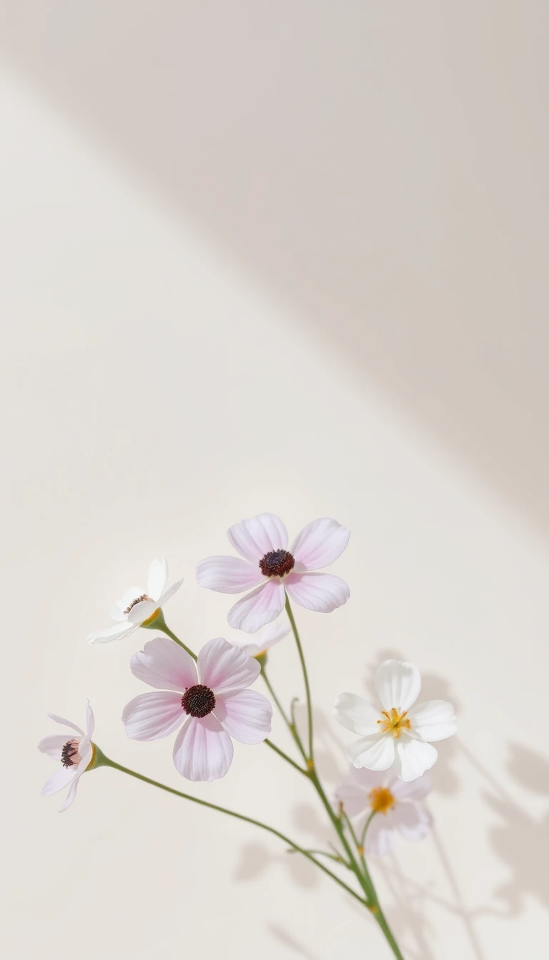 🔥 [40+] Aesthetic Flowers Simple Wallpapers | WallpaperSafari