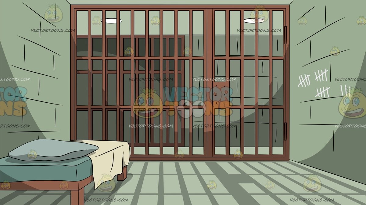 🔥 Free Download A Prison Cell Background Clipart Cartoons By ...