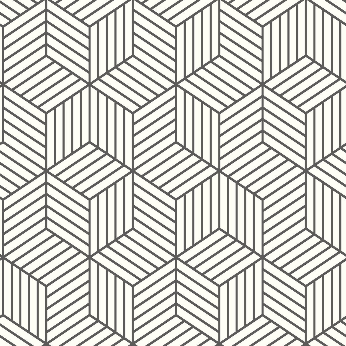 🔥 Free download Geometric Black and White Hexagon Peel and Stick Mid ...