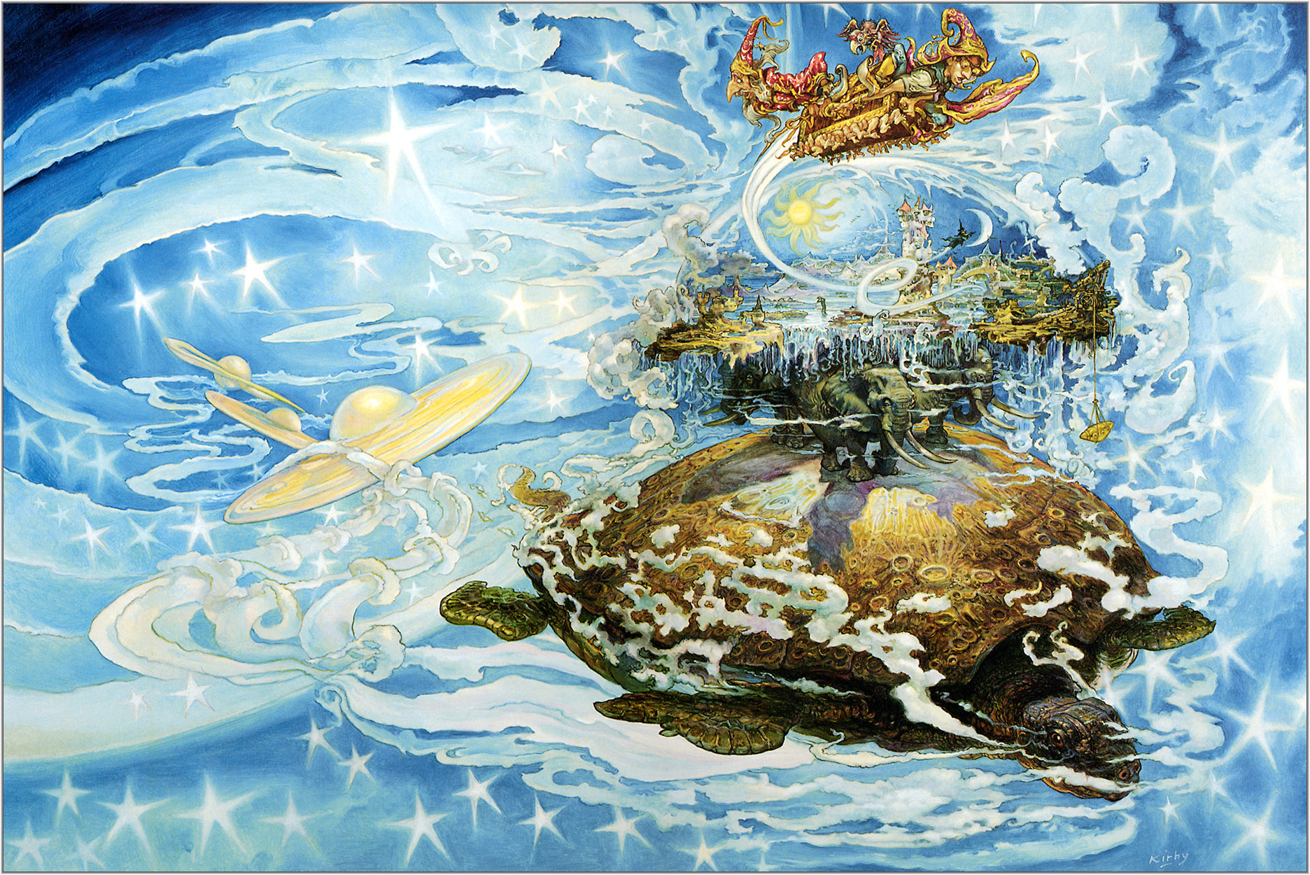 Free Download Great Atuin The Discworld Turtle With Elephants Gino 