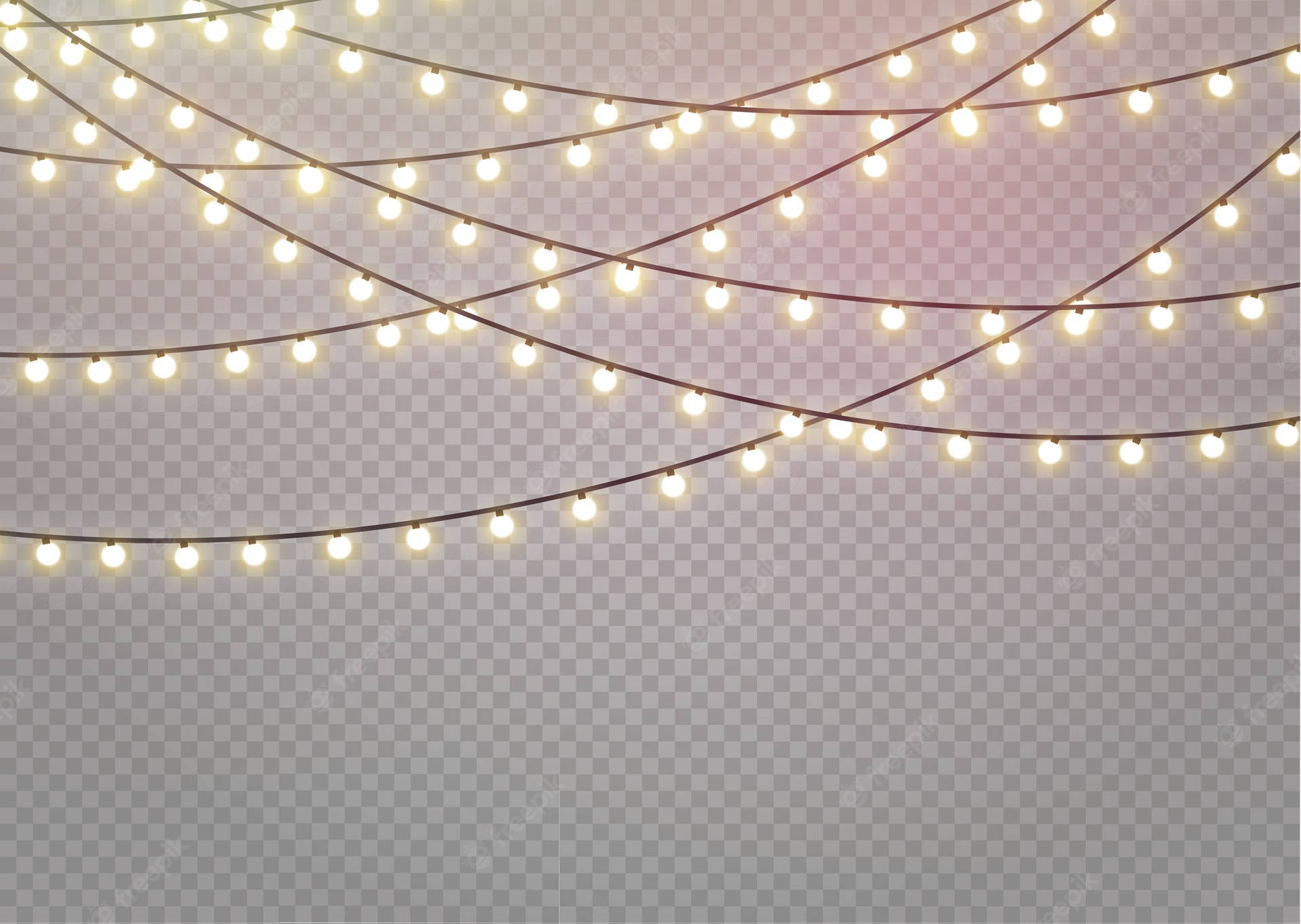 🔥 Free Download Christmas Lights On Transparent Wallpaper by ...