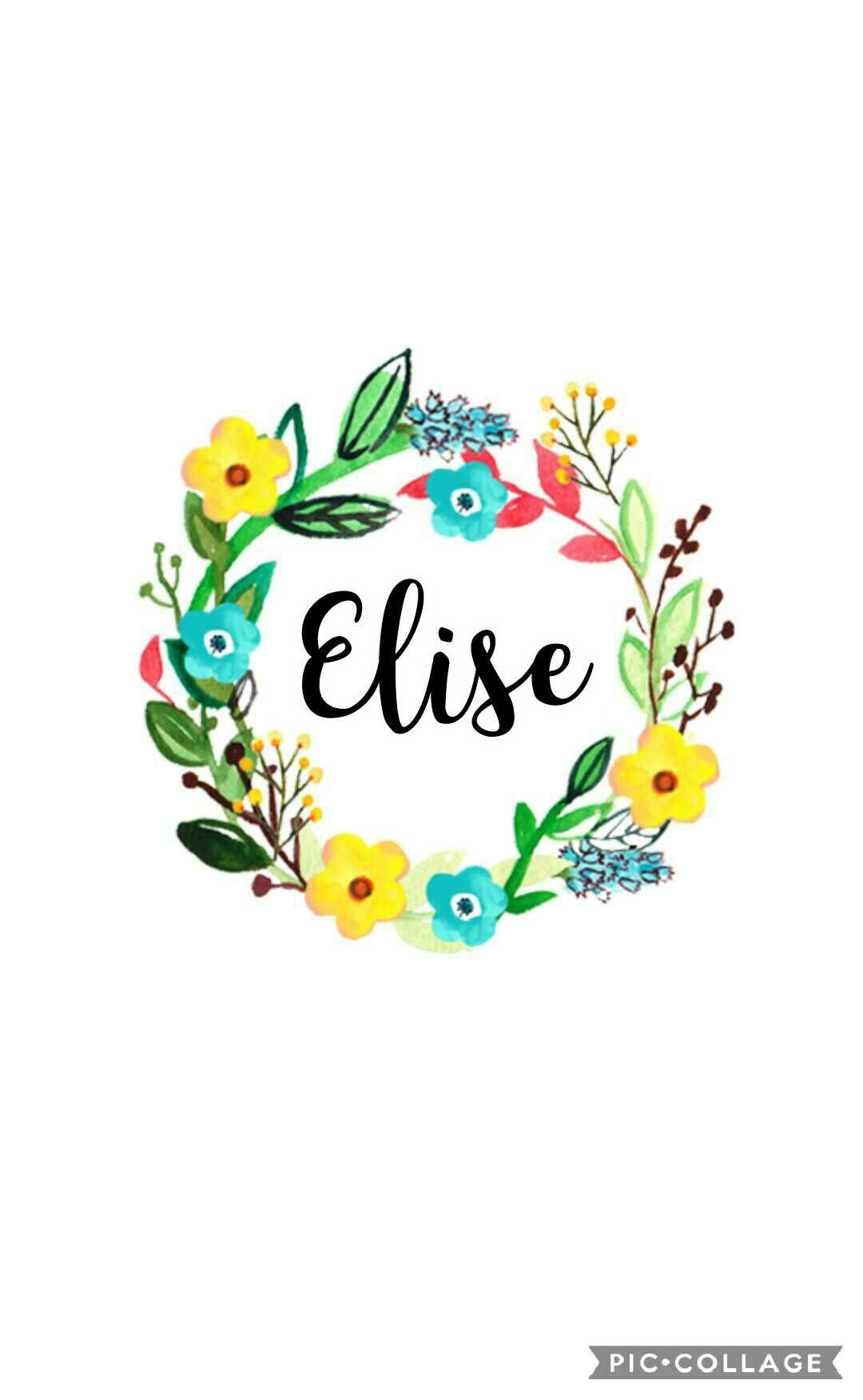 Free Download Elise Background With My Name Baby Girl Names Cute Baby