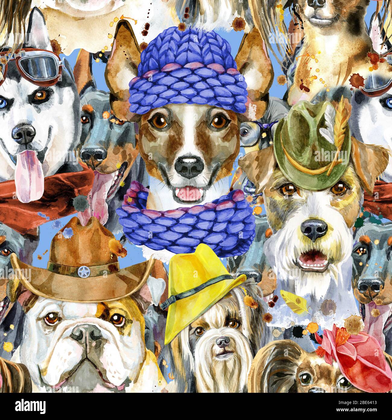 [22+] Watercolor Dog Wallpapers - WallpaperSafari