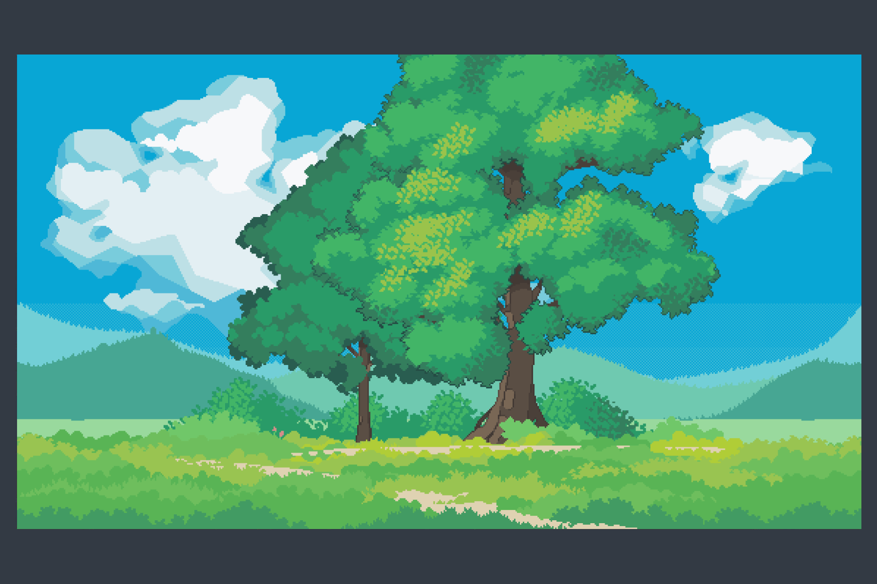 🔥 Free Download Nature Background Pixel Art Wallpaper by @johnj15 ...
