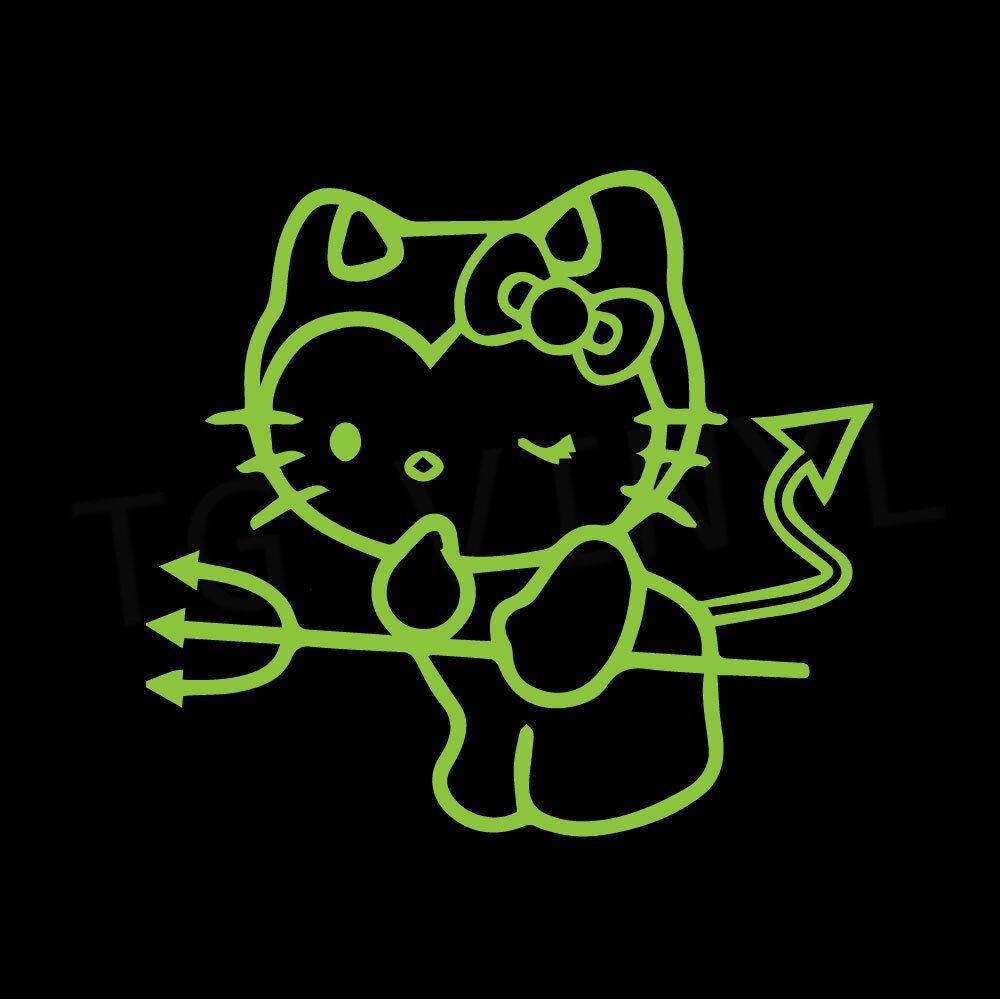 🔥 Free Download Hello Kitty Devil Vinyl Decal Sticker Car Window Laptop ...