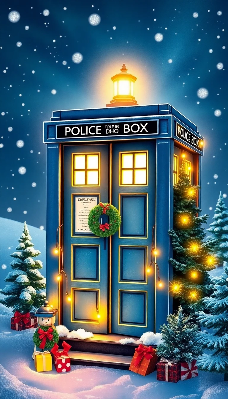 🔥 [50+] Tardis Christmas Wallpapers | WallpaperSafari