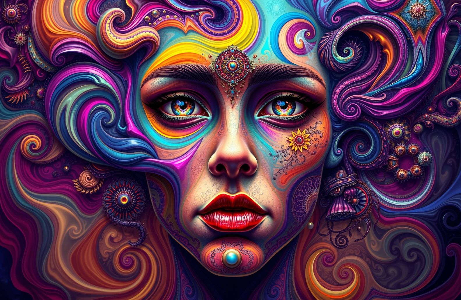 🔥 [50+] Trippy Face Wallpapers | WallpaperSafari