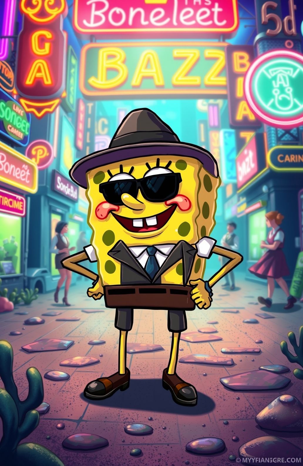 🔥 Free Download Gangster Spongebob Wallpaper by @davidharris ...