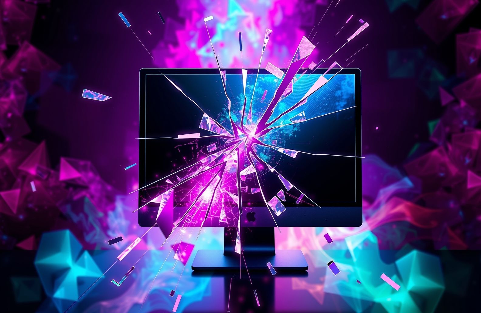 🔥 Free Download Broken Computer Screen Wallpaper by @bnewton94 ...