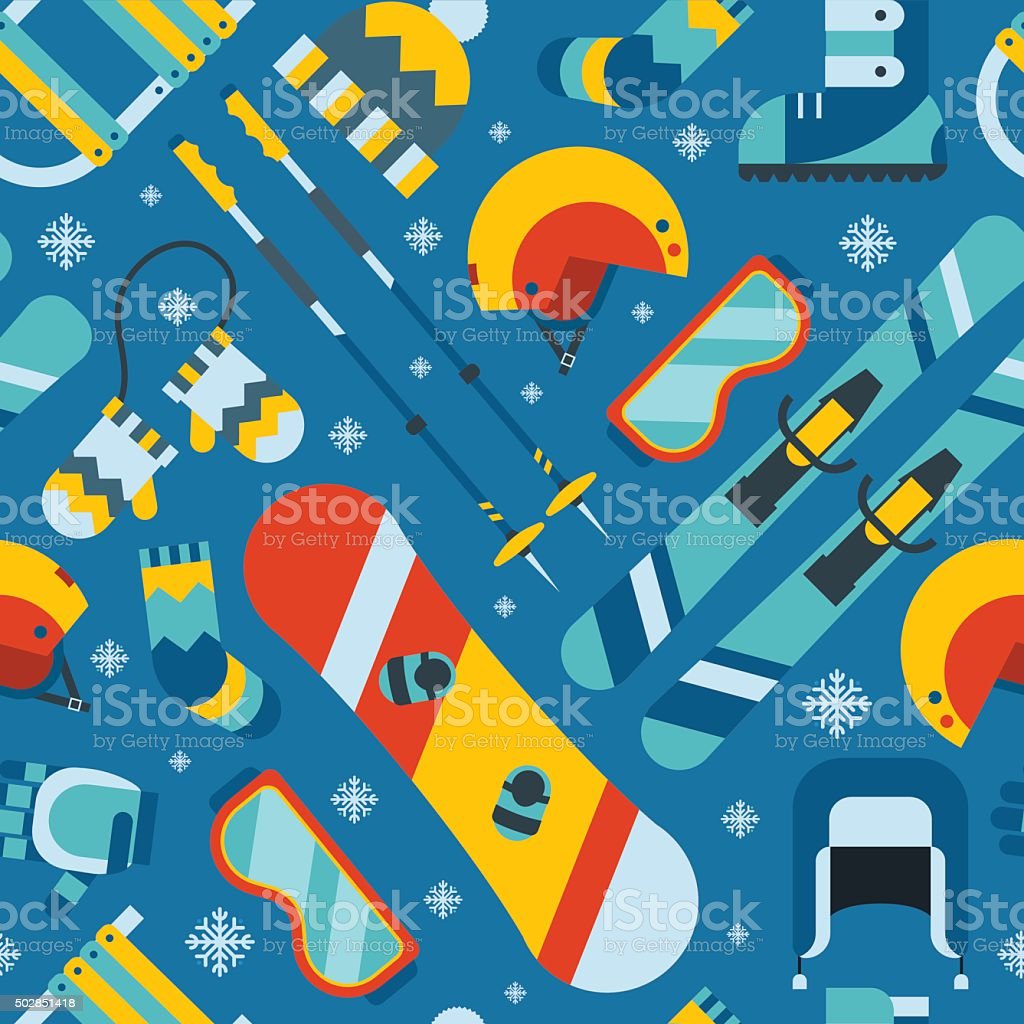 Free download Premium Vector Winter activity seamless pattern winter ...