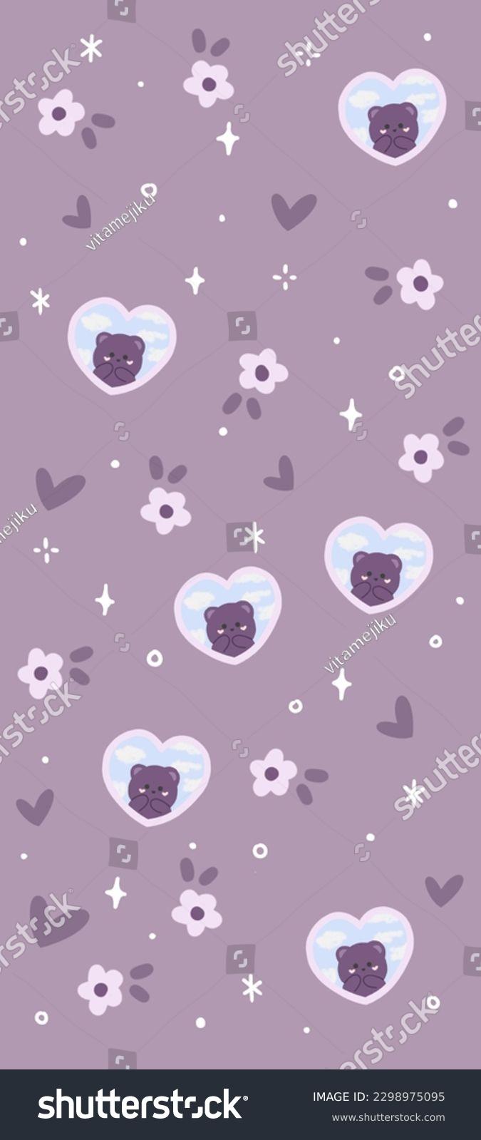 [52+] Purple Bear Wallpapers | WallpaperSafari