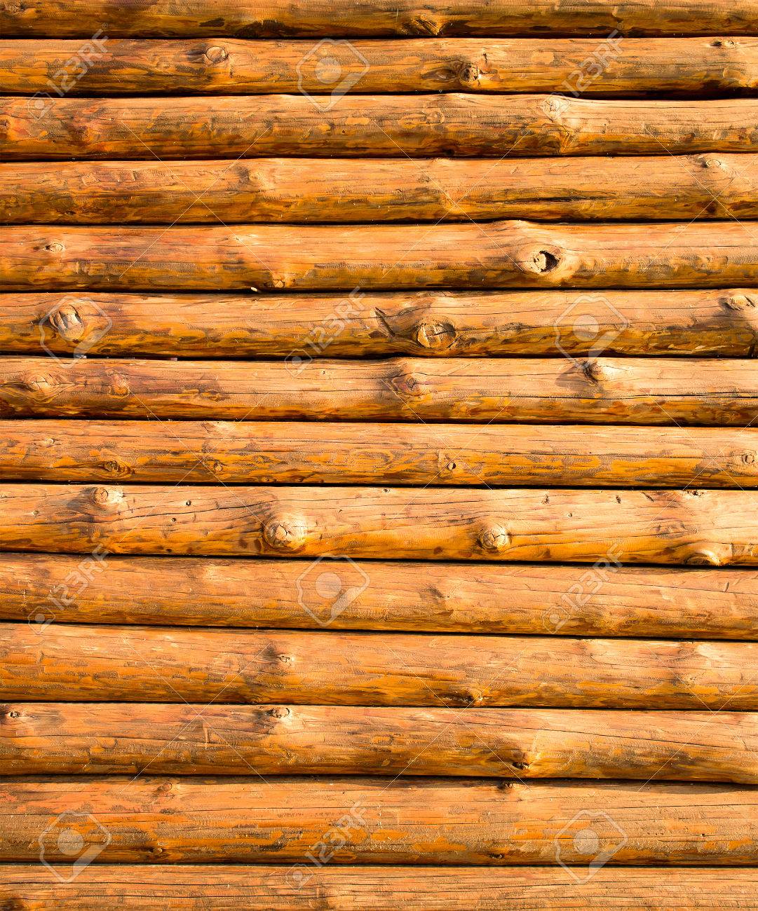 Vertical Log Wall Construction