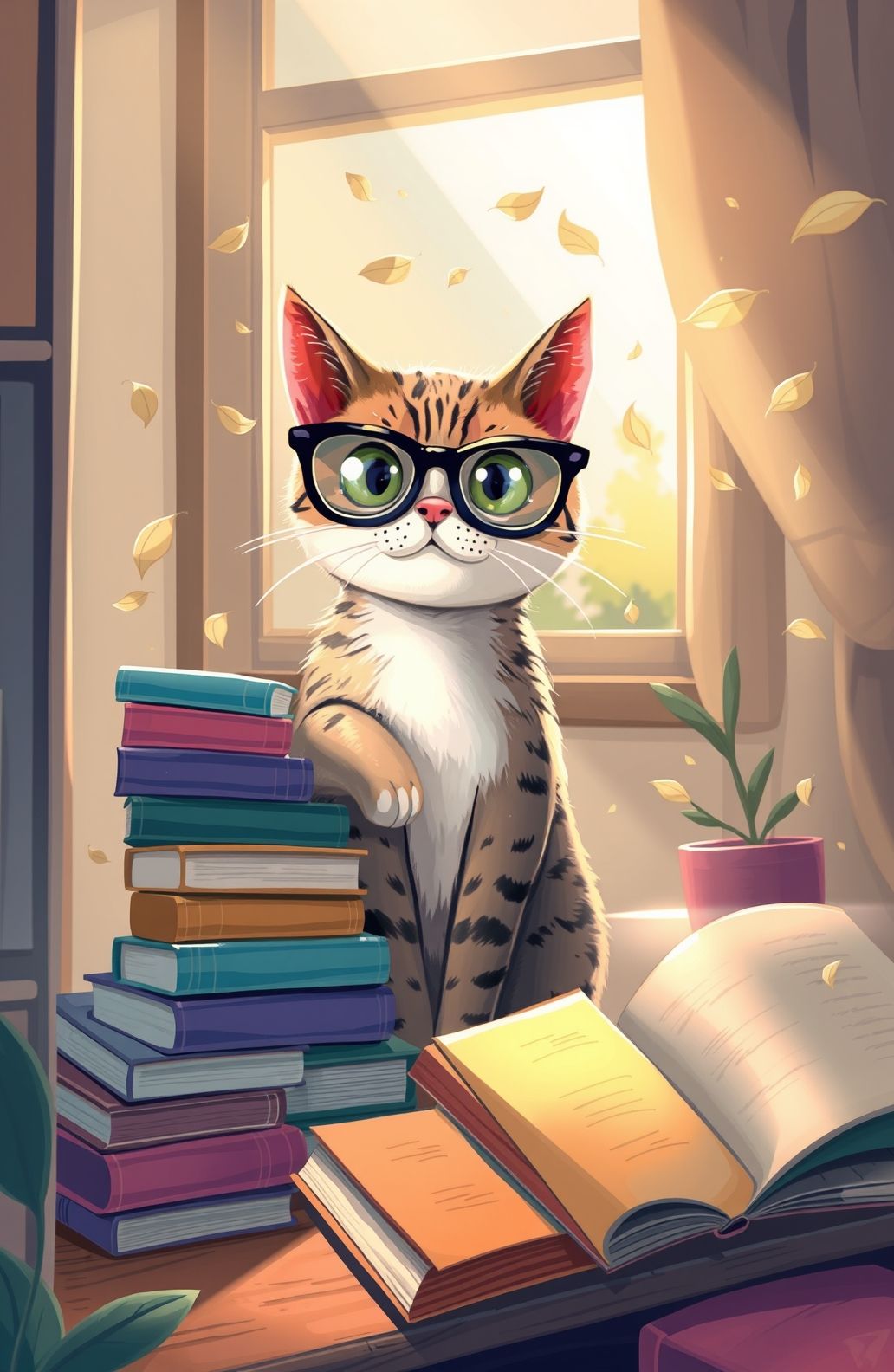 🔥 Free Download Cat With Glasses Wallpaper by @katherineburns ...