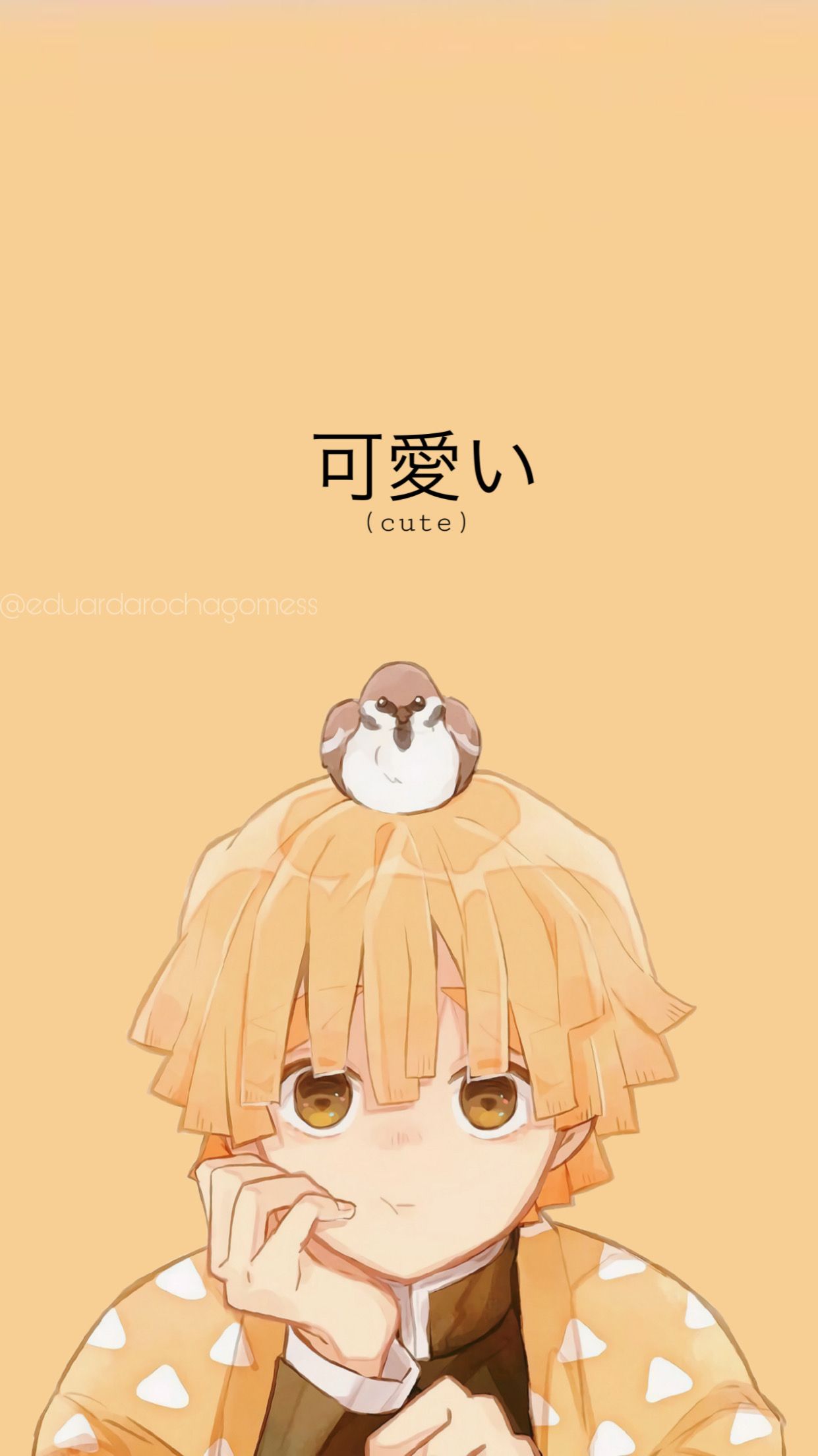 🔥 Free Download Cute Demon Slayer Zenitsu Agatsuma Smiling Portrait ...