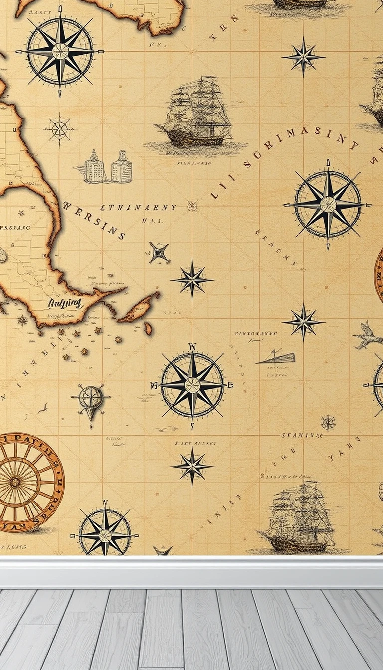🔥 [40+] Antique Nautical Map Wallpapers | WallpaperSafari