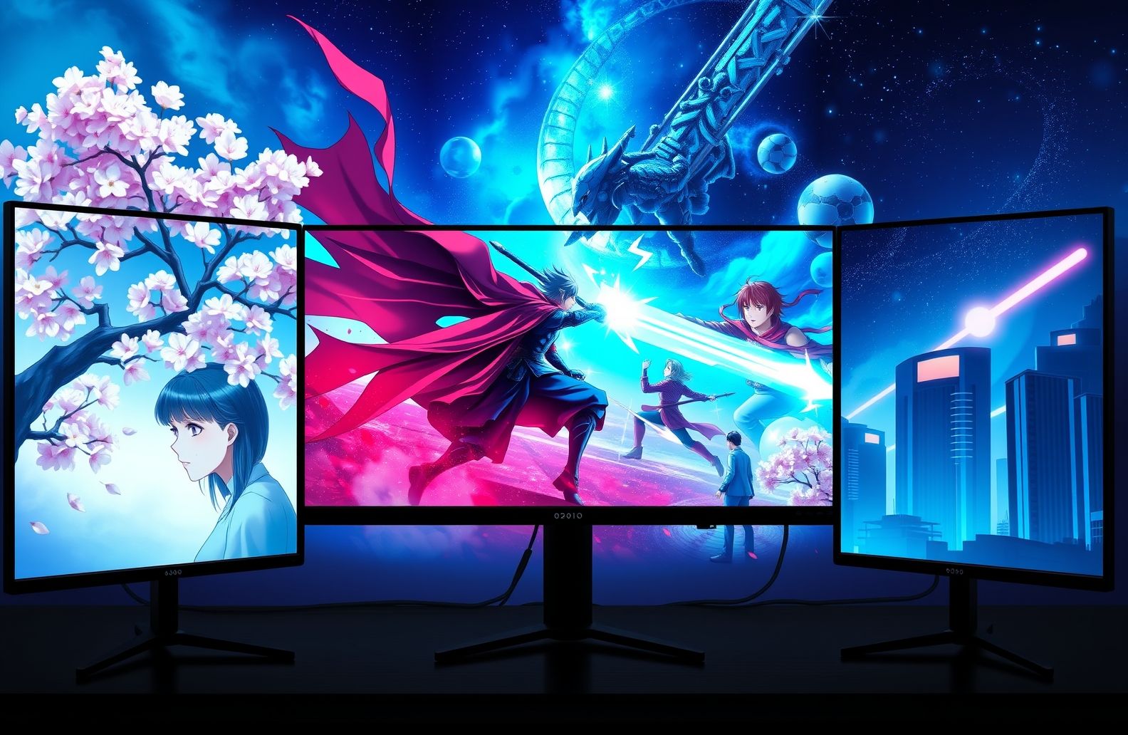 🔥 Free Download Triple Monitor Anime Wallpaper by @ritad | WallpaperSafari
