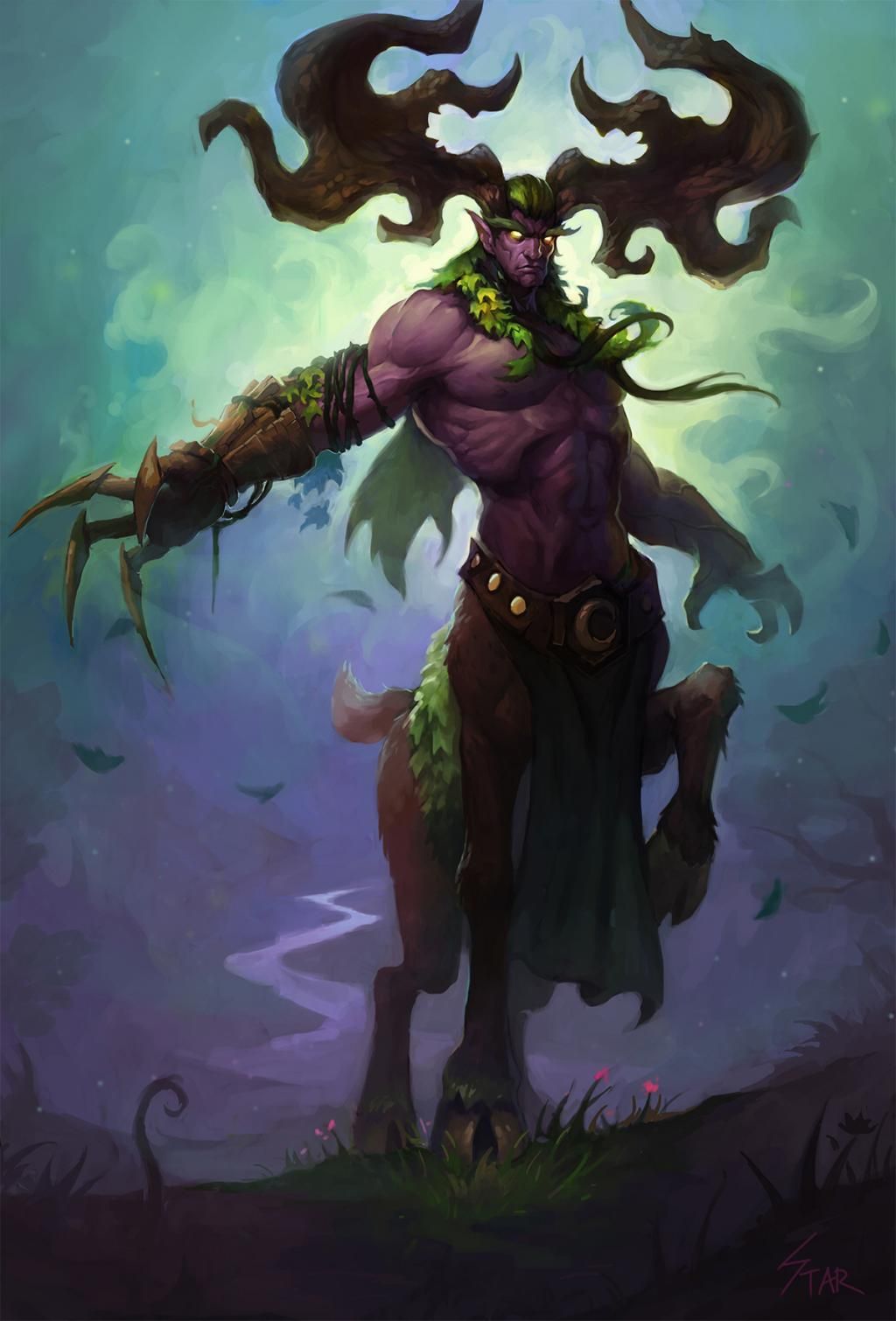 🔥 Free Download Cenarius Lord Of Forrest By Thiago Almeida Warcraft Art ...