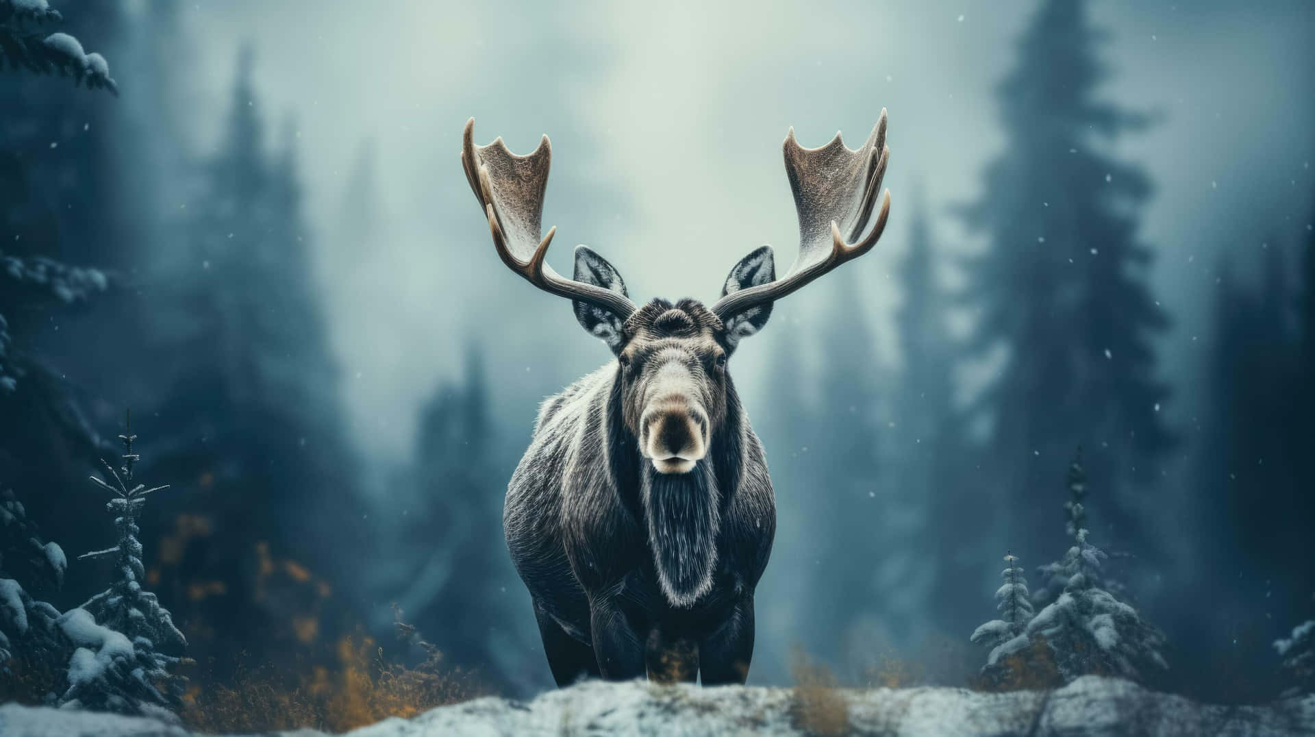 🔥 Free Download Majestic Moose Encounter Wallpaper by @jorgelevine ...