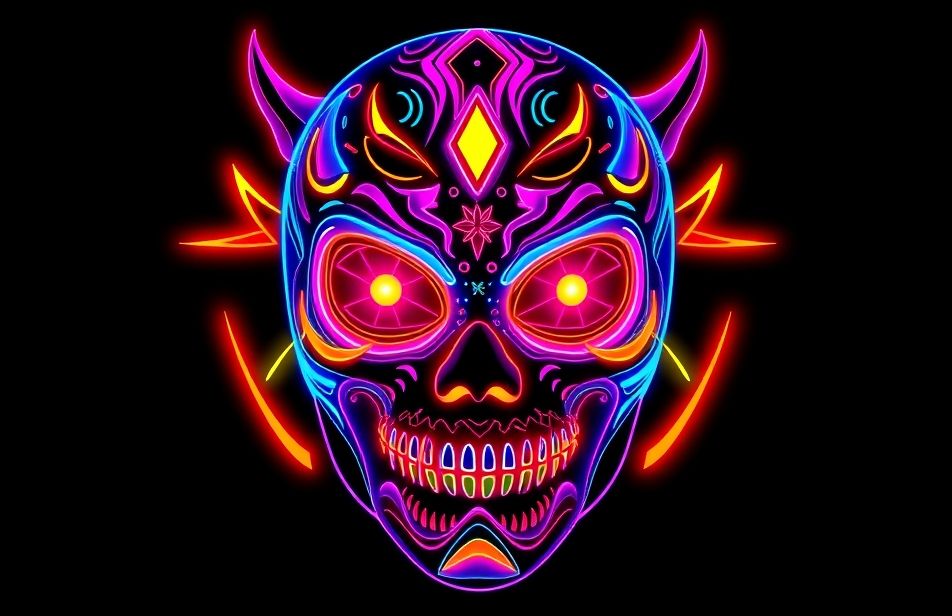 🔥 [30+] Neon Mask Wallpapers | WallpaperSafari